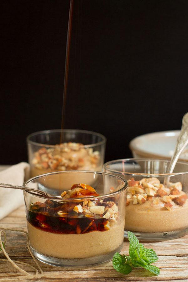 Mousse de gofio de espelta, postres canarios originales